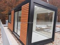 China 20ft Modern Design Prefabricated Wooden House Steel Material Tiny Container House for Hotel/Couple Vocation Outdoor Stay for sale