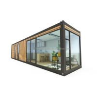 China Customized Color 40ft Prefabricated Container Wooden House 3 Bedroom and Living Room Expandable Steel Design for Outdoor for sale