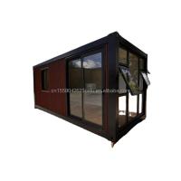 China 20ft Modern Design Prefabricated Wooden House Steel Material Tiny Container House for Hotel/Couple Vocation Outdoor Stay for sale