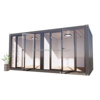 China Outdoor 40ft Modern Expandable Container Prefabricated House with 3 Bedrooms and Living Room Steel Construction for sale