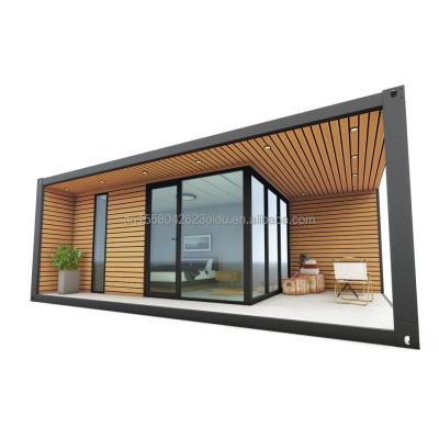 China Customizable Luxury Wooden Container House Modern Design Steel Prefabricated Outdoor 20ft 40ft Expandable Container for sale