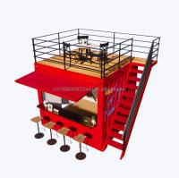 China Shop Professional Customized Container Coffee Shop Bar Fast-food Restaurant Convenience Store Kiosk Booth with Aluminum Alloy Windows for sale