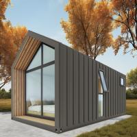 China Fast Install Luxury Villa Prefabricated A Frame House Steel Structure Triangle Container House Made with Sandwich Panel for sale