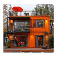 China Modern Design Double-Storey Container House with Expandable Outdoor Space and Galvanized Steel Square Tubes Main Structure for sale