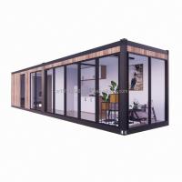 China Outdoor Modern Design Expandable Container Home Prefabricated Wooden Structure Large Glass Sunroom for Family Couple Hotel for sale