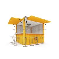 China Galvanized Steel Bending 180g 10FT Mini Pop-up Shop Container Coffee Shop/Bar/Fast-food Restaurant/Convenience Store/Kiosk/Booth for sale