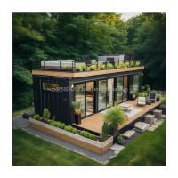 China Expandable Container Garden House with Bedroom Outdoor Application Steel Sandwich Panel Material and Customized Color for sale