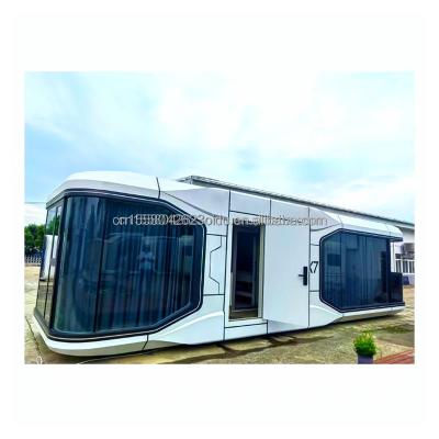 China Steel frame Galvanized Steel Bending 180g Outdoor Vacation or Hotel Modern Design Prefabricated Capsule Room 20 FT 40 FT for sale
