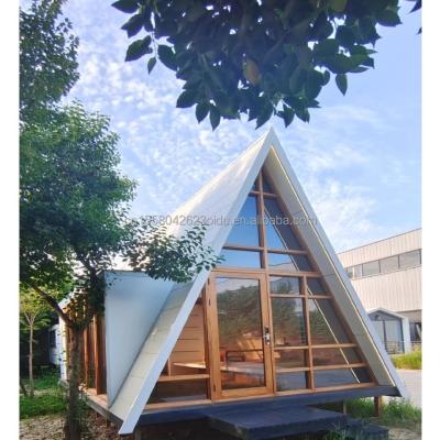 China 2024 Prefabricated Triangle Houses with Bedrooms Bathrooms and Aluminum Alloy Windows in Customized Colors for sale