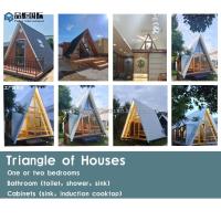 China Triangle House Prefabricated Modular Office Garden Home Galvanized Steel Square Tubes Container House B2B For Hotel for sale