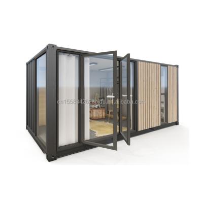 China Aluminum Alloy Windows Expandable Wooden Container House for EU 20ft 40ft Modern Design Outdoor Hotel and Vocation for sale