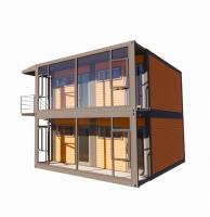 China Galvanized Steel Square Tubes 20ft Detachable Flat Pack Shipping Container for Modern Home Villa Mall School for sale