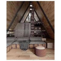 China Galvanized Steel Square Tubes Main Structure Hotel Triangle A Frame Prefabricated House Kit for Luxury for sale