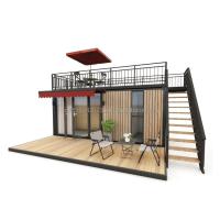 China Aluminum Alloy Window 20ft/40ft One-Storey Tiny Wooden Container Buildings for Hotel Apartment Villa or Cabins for sale
