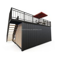 China Aluminum Alloy Window 20ft/40ft One-Storey Tiny Wooden Container Buildings for Hotel Apartment Villa or Cabins for sale