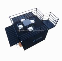 China 10ft Mini Pop-up Shop Galvanized Steel Square Tubes Two-story Pop-up Container Bar Coffee Container for sale