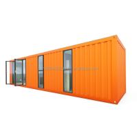 China Hotel 40ft Prefab Modular Folding Container Fast Build Tiny House with Galvanized Steel Square Tubes Main Structure for sale
