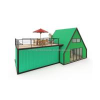 China Villa Living or Hotel Elegant Residential Prefab Container House with Aluminum Alloy Windows in Steel Triangle Design for sale