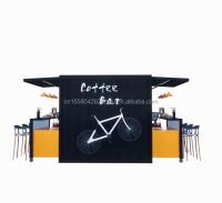 China Fast Food Mini Pop-up Shop Cafe Shops Mobile Container Coffee Bar Houses with Modern Design Style and Aluminum Alloy Windows for sale