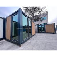 China EU 20ft Modern Luxury Prefab House Outdoor Garden Wooden Houses with Steel Structure Sandwich Panel Material for sale