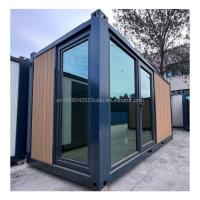 China EU 20ft Modern Luxury Prefab House Outdoor Garden Wooden Houses with Steel Structure Sandwich Panel Material for sale