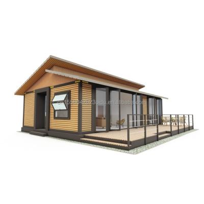 China EU Modern 3 Bedroom Flat Pack Container Houses Wooden External Wall and Galvanized Steel Bending 180g for Residential for sale