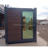 China EU 20ft Modern Luxury Prefab House Outdoor Garden Wooden Houses with Steel Structure Sandwich Panel Material for sale