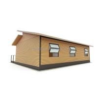 China EU Modern 3 Bedroom Flat Pack Container Houses Wooden External Wall and Galvanized Steel Bending 180g for Residential for sale