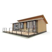 China EU Modern 3 Bedroom Flat Pack Container Houses Wooden External Wall and Galvanized Steel Bending 180g for Residential for sale