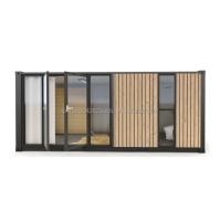 China Modern One-Storey Container Houses Luxary Style Tiny Wooden Prefab Buildings for Hotels Apartments Villas or Cabins for sale