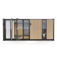 China Modern One-Storey Container Houses Luxary Style Tiny Wooden Prefab Buildings for Hotels Apartments Villas or Cabins for sale