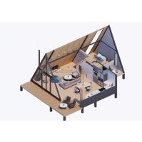 China Modern Steel Frame Galvanized Steel Bending 180g Tiny Prefab House for Family Vacations or Hotel for sale