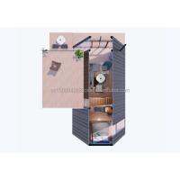 China Modern Steel Frame Galvanized Steel Bending 180g Tiny Prefab House for Family Vacations or Hotel for sale