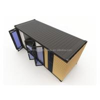 China Steel Frame Galvanized Steel Bending 180g for 20ft Studio Wooden Exterior Walls Shipping Container Home Stylish Container Houses for sale