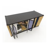 China Steel Frame Galvanized Steel Bending 180g for 20ft Studio Wooden Exterior Walls Shipping Container Home Stylish Container Houses for sale