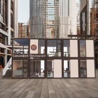 China Customized Color Easy Assembly Modular Prefabricated Housing for Restaurant Shop Mall Supermarket Container Home Bar Design for sale
