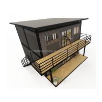 China Main structure Wooden Galvanized Steel Square Tubes 4 Bedroom Bilayer Prefab Expandable Container House Design for Mall for sale