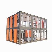 China Hotel Flat Pack Steel Product Modern Design Fabricated Apartment by Cbox Luxury Two-Layer Portable Container House for sale