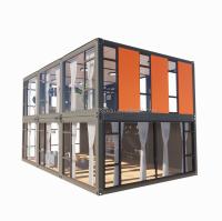 China Hotel Flat Pack Steel Product Modern Design Fabricated Apartment by Cbox Luxury Two-Layer Portable Container House for sale
