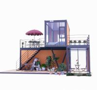 China 50/75/100mm Wave Sandwich Panel Wall 20 Feet Portable Shipping Container Clothing Store Prefab Mobile Shop Pop-up Retail Store for sale