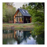 China Aluminum Alloy Windows Prefabricated Light Gauge Steel Container Building Modern Portable Home Triangular Design for Hotels for sale
