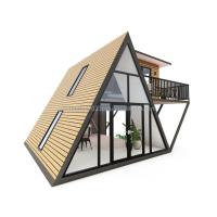 China Portable Tiny Home Prefab Houses with Steel Frame Galvanized Steel Bending 180g and 50/75/100mm Wave Sandwich Panel Walls for sale