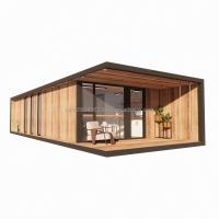 China Galvanized Steel Bending Portable Modular 2-3 Bedroom Prefab Flat Pack Mobile Garden Cabin Hotels Villas Ready-Made Homes for sale