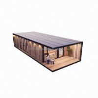 China Galvanized Steel Bending Portable Modular 2-3 Bedroom Prefab Flat Pack Mobile Garden Cabin Hotels Villas Ready-Made Homes for sale