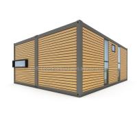 China Galvanized Steel Bending 180g Modern Design 2 Bedroom Prefab Expandable Container House for Commercial Mall Application for sale