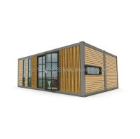 China Galvanized Steel Bending 180g Modern Design 2 Bedroom Prefab Expandable Container House for Commercial Mall Application for sale
