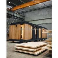 China Aluminum Alloy Windows Modern Triangle Roof Prefab House Flat Roof Residential Container Wooden Prefabricated Homes Outdoor Made Steel Sandwich Panel for sale