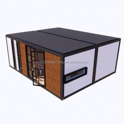 China Galvanized Steel Bending 180g EU Modern 2 Bedroom Prefab Steel Expandable Container House Design for Mall Application for sale