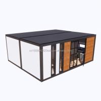 China Galvanized Steel Bending 180g EU Modern 2 Bedroom Prefab Steel Expandable Container House Design for Mall Application for sale
