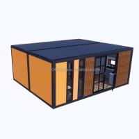 China Galvanized Steel Bending 180g EU Modern 2 Bedroom Prefab Steel Expandable Container House Design for Mall Application for sale